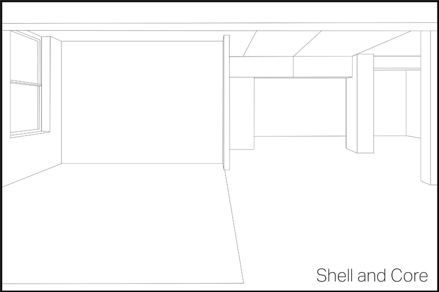 The Difference in Lighting for Shell and Core, CAT A and CAT B Fitout.