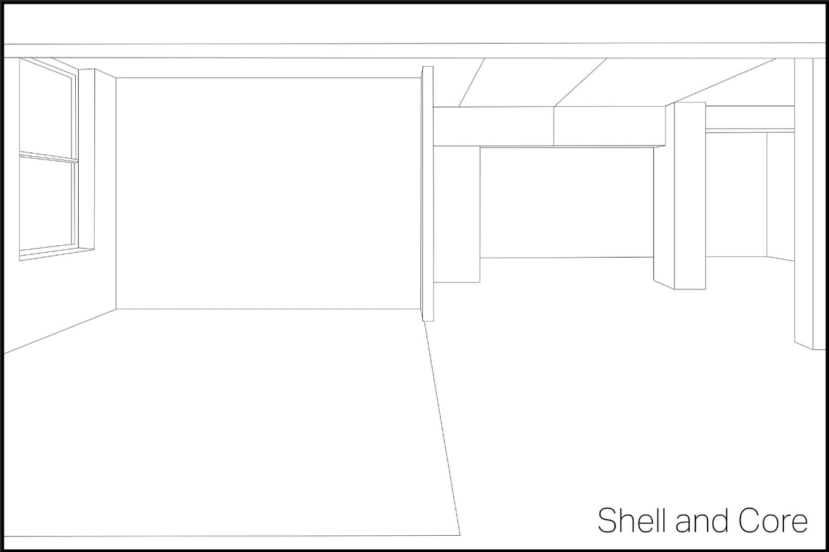 The Difference in Lighting for Shell and Core, CAT A and CAT B Fitout.