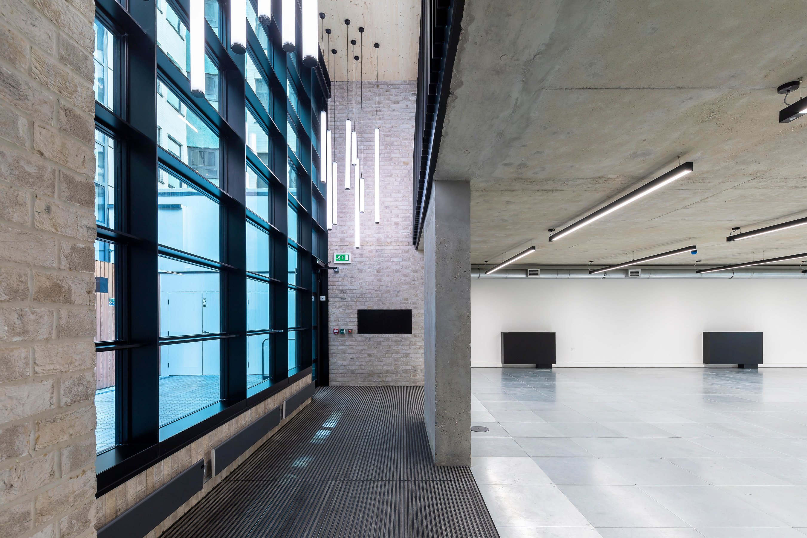Led office lighting for a high end office space