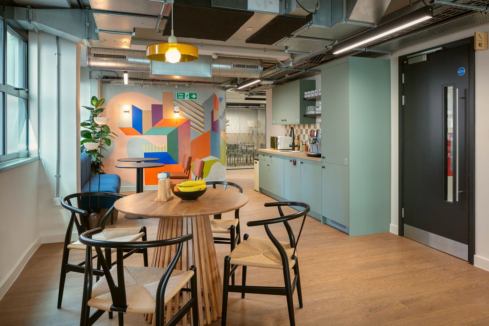 Linear pendant lighting for a CAT A and CAT B fit out