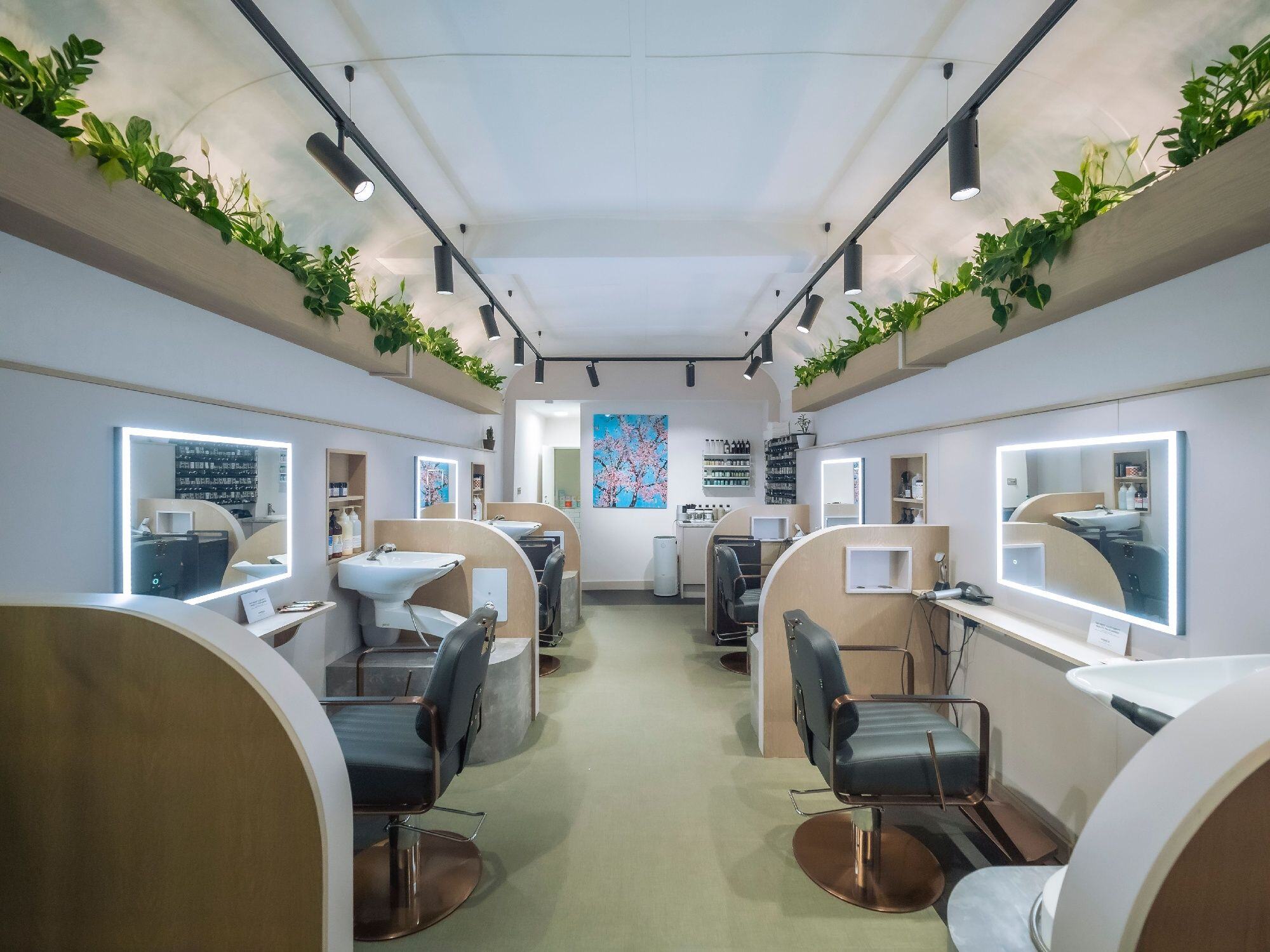 Hair Salon Lighting- Track Lighting for a Hair Salon